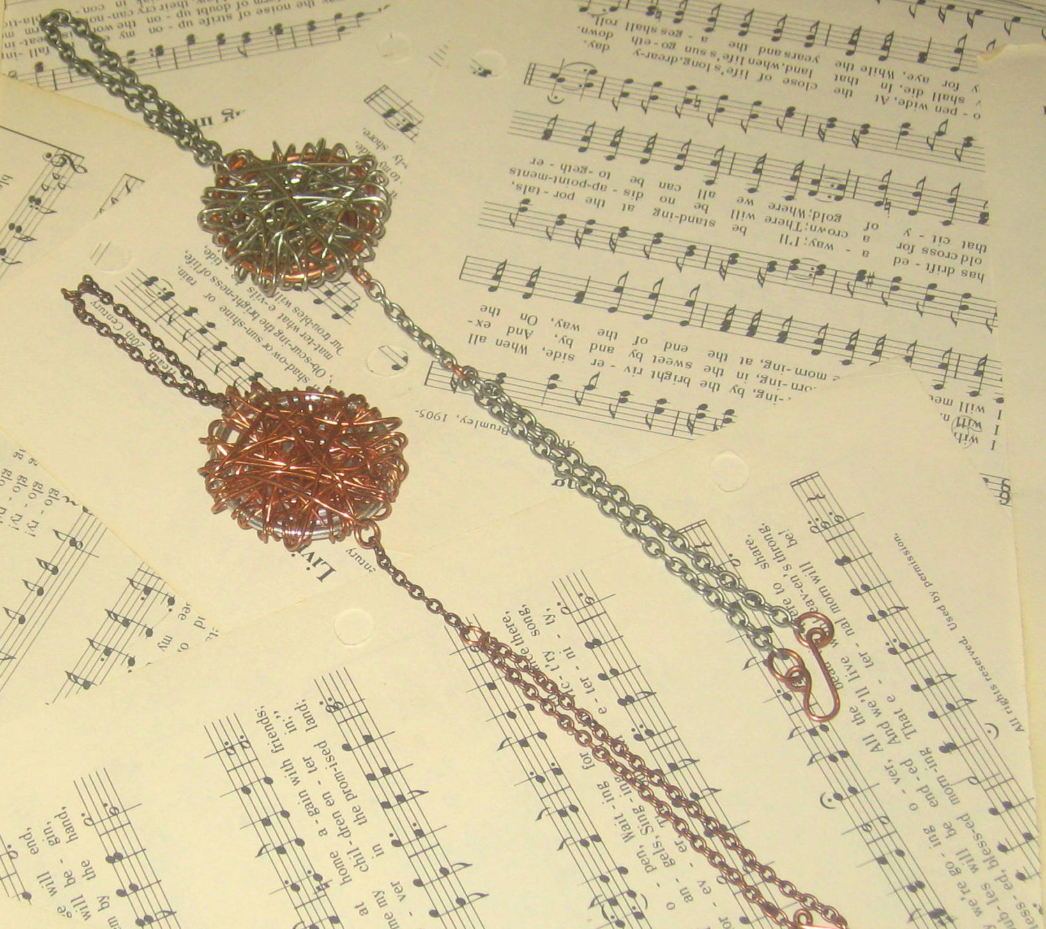 Bohemian Princess Hand Chain- Copper/silver on Luulla